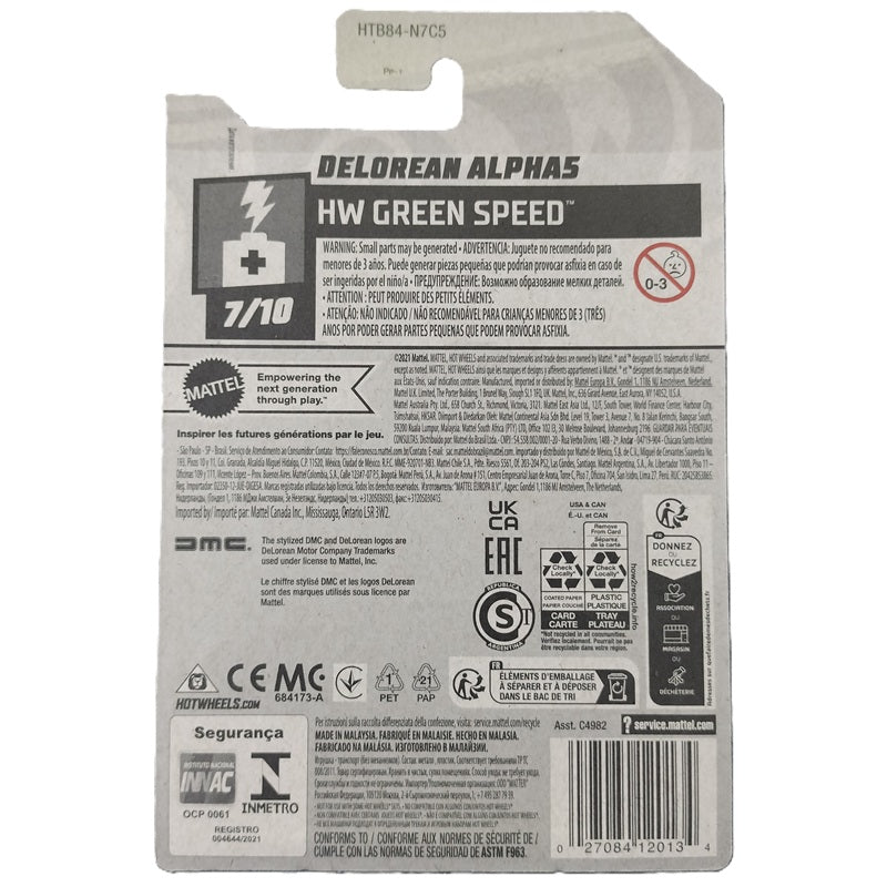 Hot Wheels Delorean Alpha5 (HW Green Speed) – DYZ Online Store