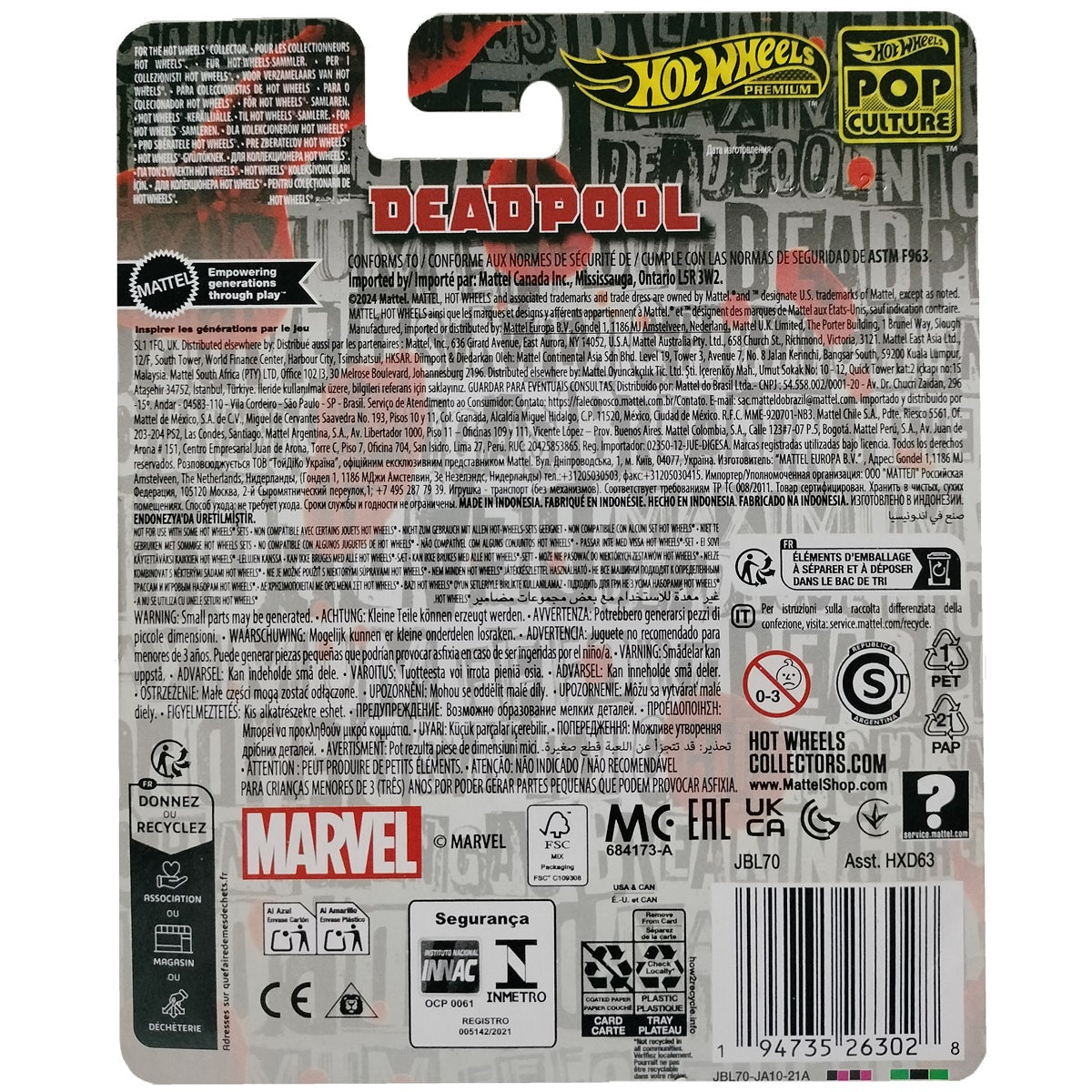 Hot Wheels Premium - Marvel Deadpool Scooter (Pop Culture) – DYZ